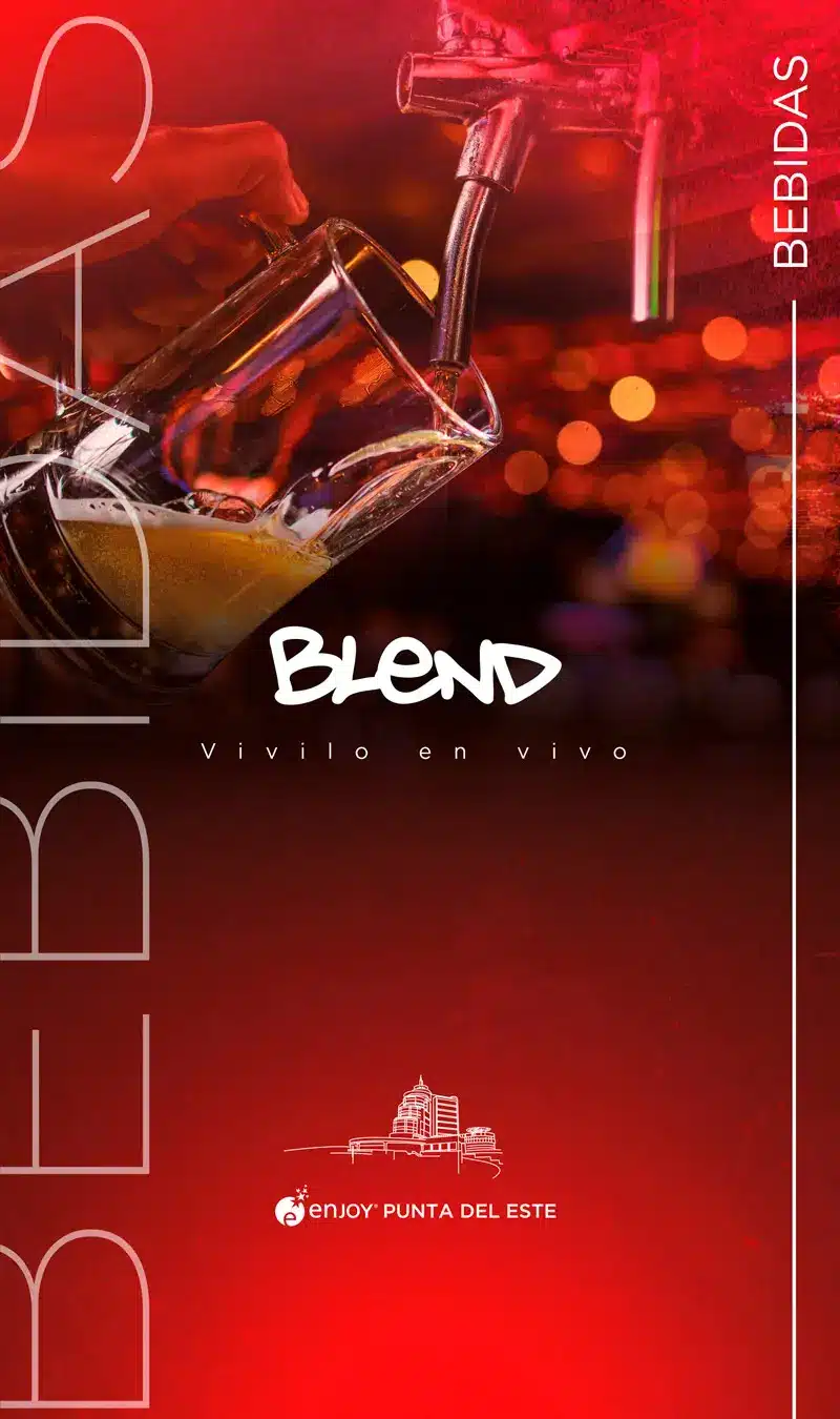 Menu Blend Bar - Enjoy Punta Del Este